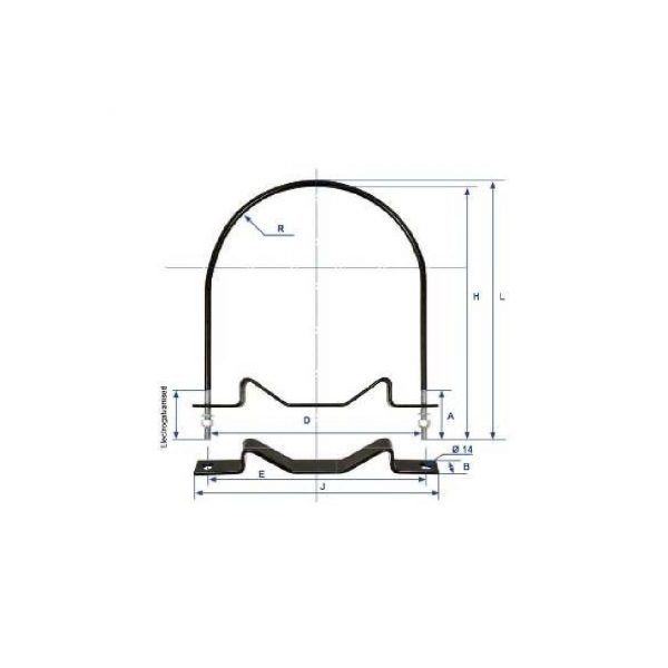 Invicta 84X – Standard V-Shaped Air Tank Clamp – Invicta Clamps
